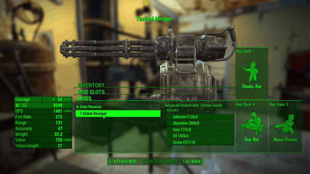 Improved Minigun - Let's make miniguns great again - Fallout 4 Mod Download