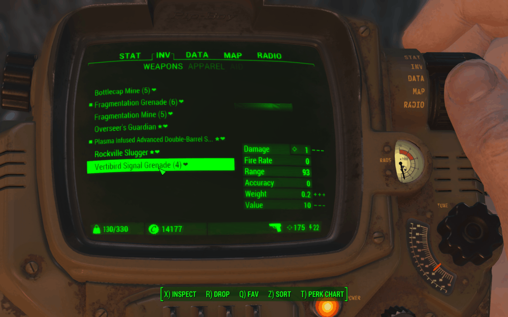 Utility Grenades Weight Tweak - Fallout 4 Mod Download