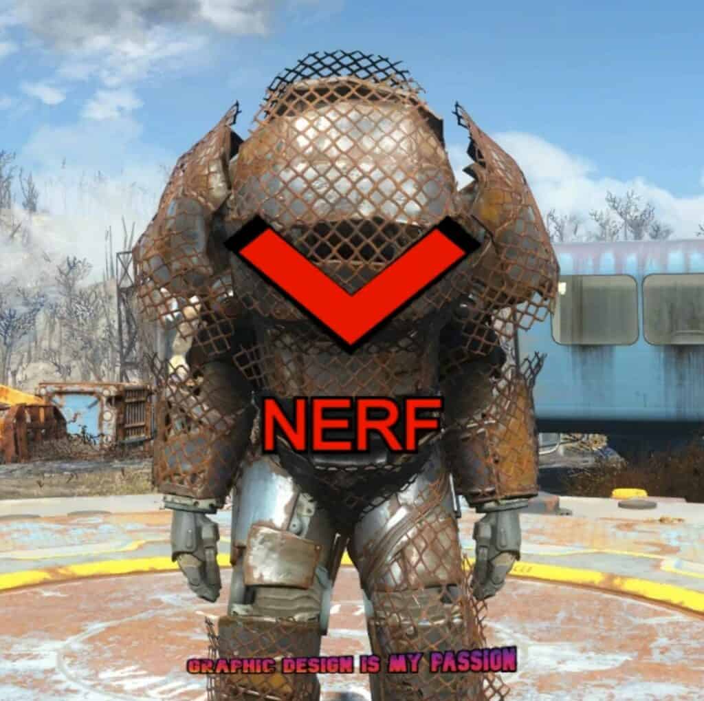 Overboss Power Armor Nerf - Fallout 4 Mod Download